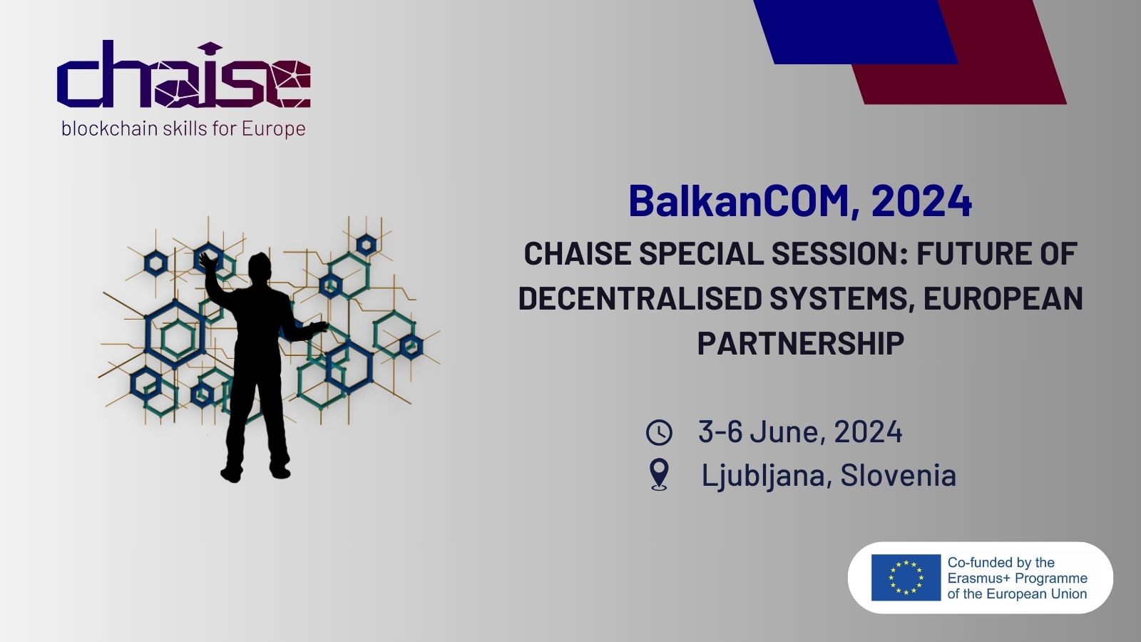 CHAISE at BalkanCOM Conference - Chaise Blockchainskills